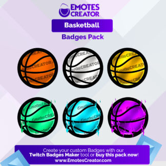 Basketball Badges Pack - Emotes Creator