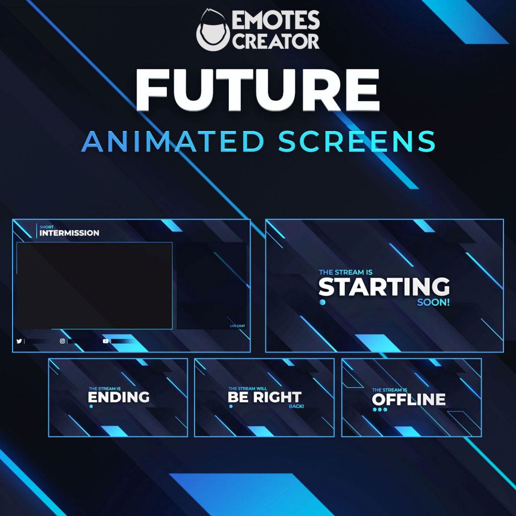 🥇 Twitch Animated OBS Screens - Emotes Creator