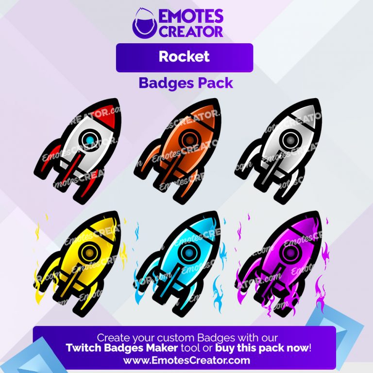 Rocket Badges Pack - Emotes Creator
