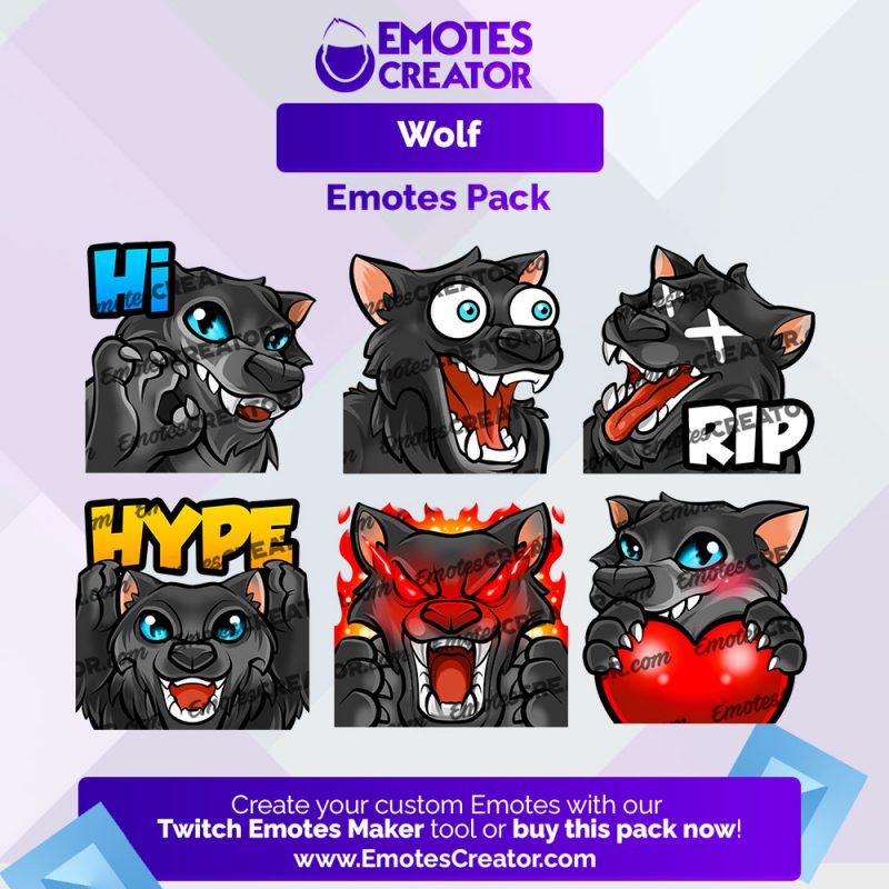 Wolf Emotes Pack – Emotes Creator