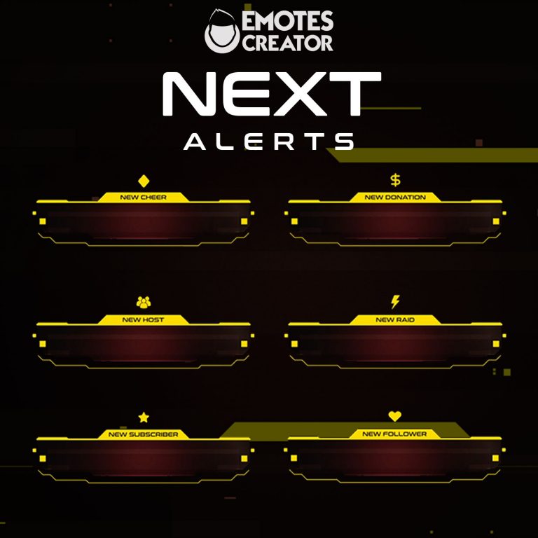 🥇 Animated Twitch Alerts - 🔥 Emotes Creator
