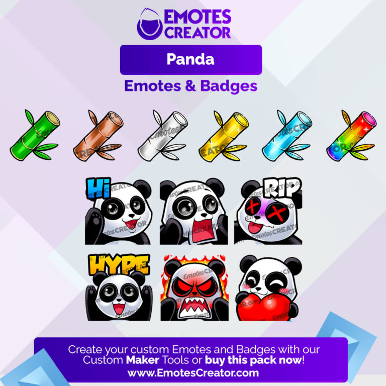 Panda Emotes&Badges Bundle - Emotes Creator