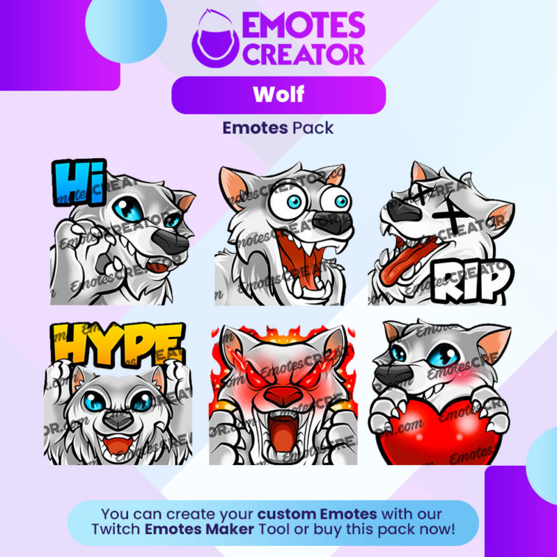 Wolf Emotes&Badges Bundle – Emotes Creator