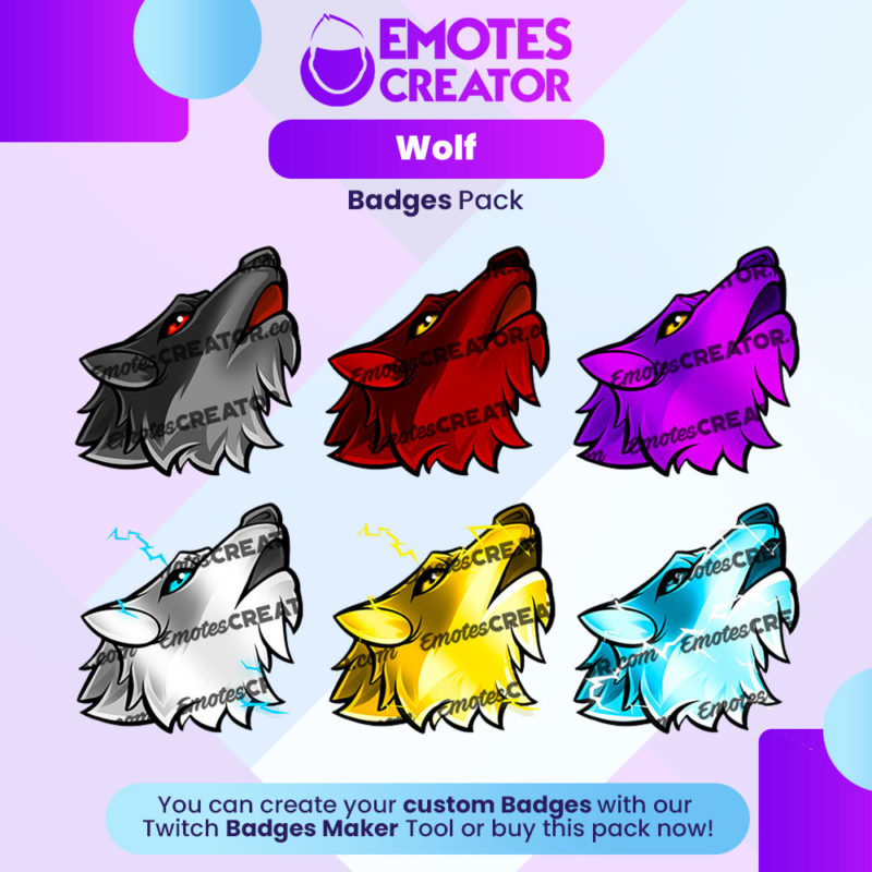 Wolf Emotes&Badges Bundle – Emotes Creator