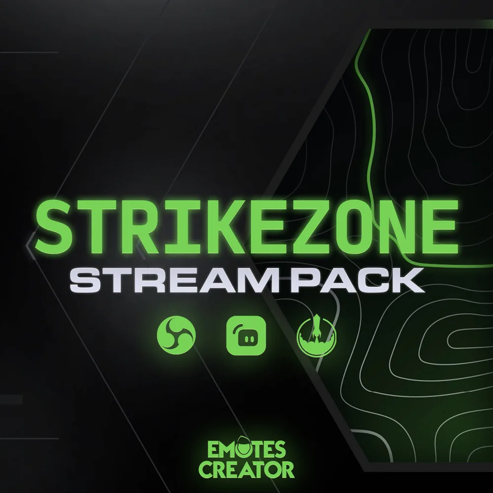 Strikezone Stream Overlay Pack - Emotes Creator