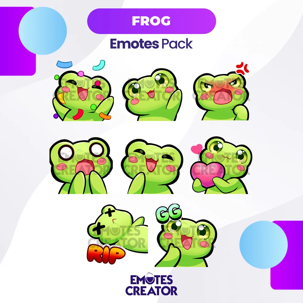 Frog Animated Twitch Emotes - Emotes Creator