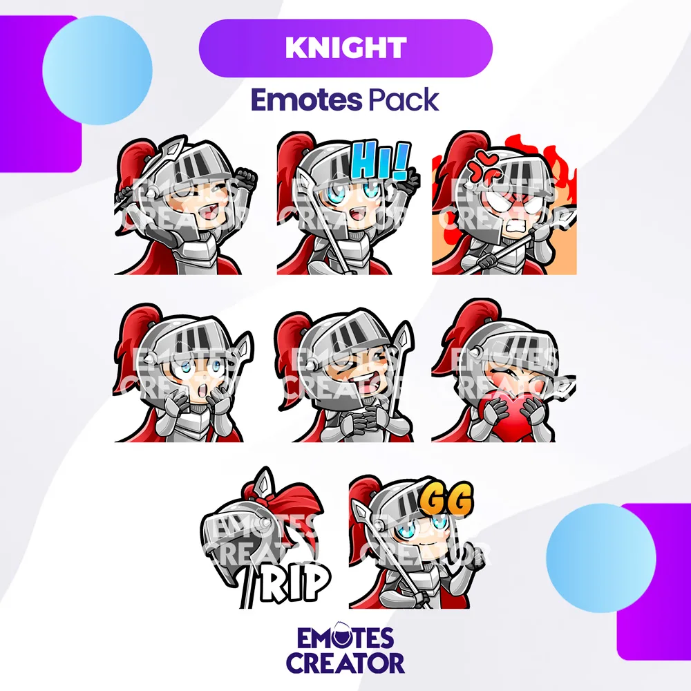 Knight Animated Twitch Emotes - Emotes Creator