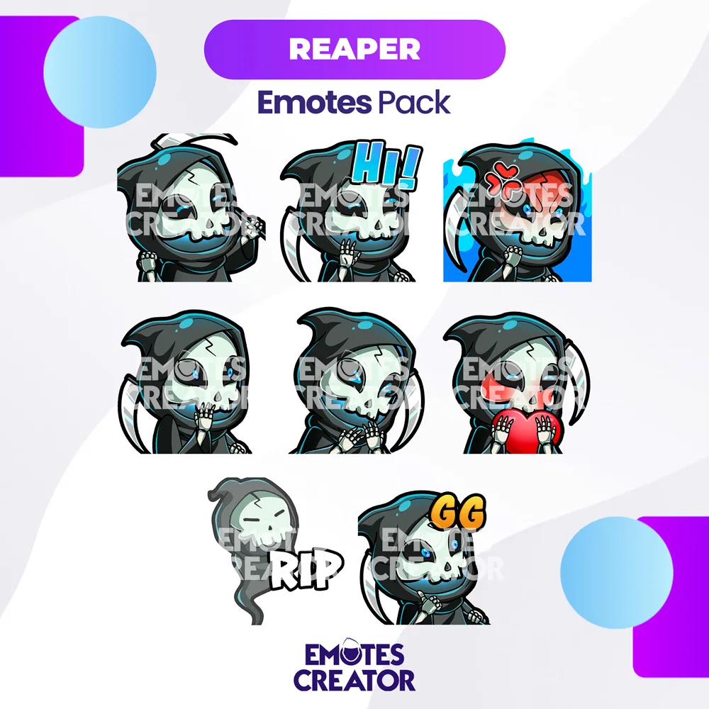Reaper Animated Twitch Emotes - Emotes Creator