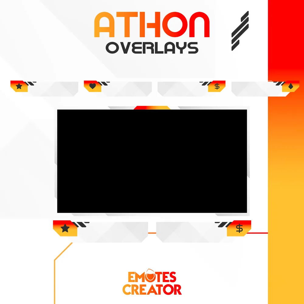 Athon Facecam Frame & Overlay - Emotes Creator