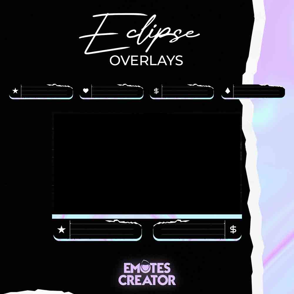 Eclipse Facecam Frame & Overlay - Emotes Creator