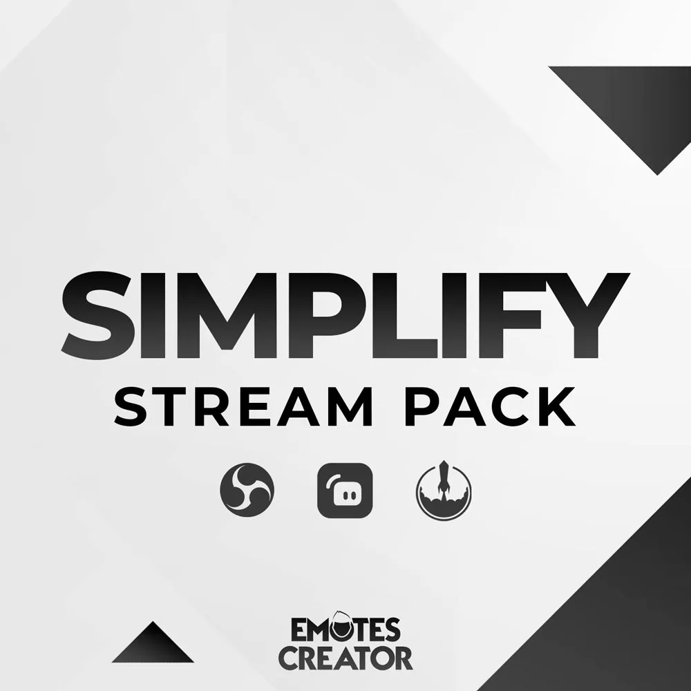 Simplify Stream Overlay Pack - Emotes Creator